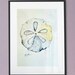 Sand Dollar Watercolor Painting, Beach House Wall Decor, Coastal Living ...