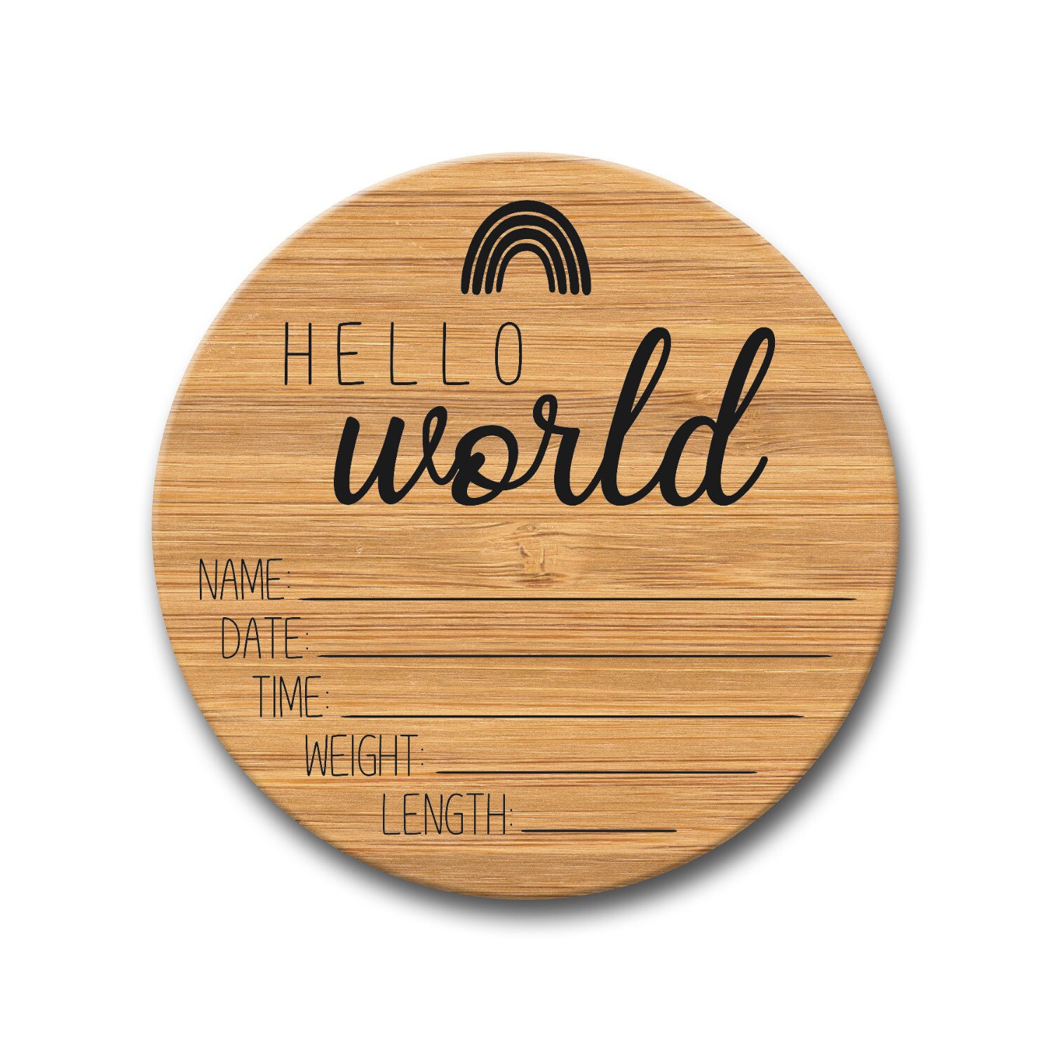 Hello World Rainbow Stats Sign SVG and PNG - Etsy