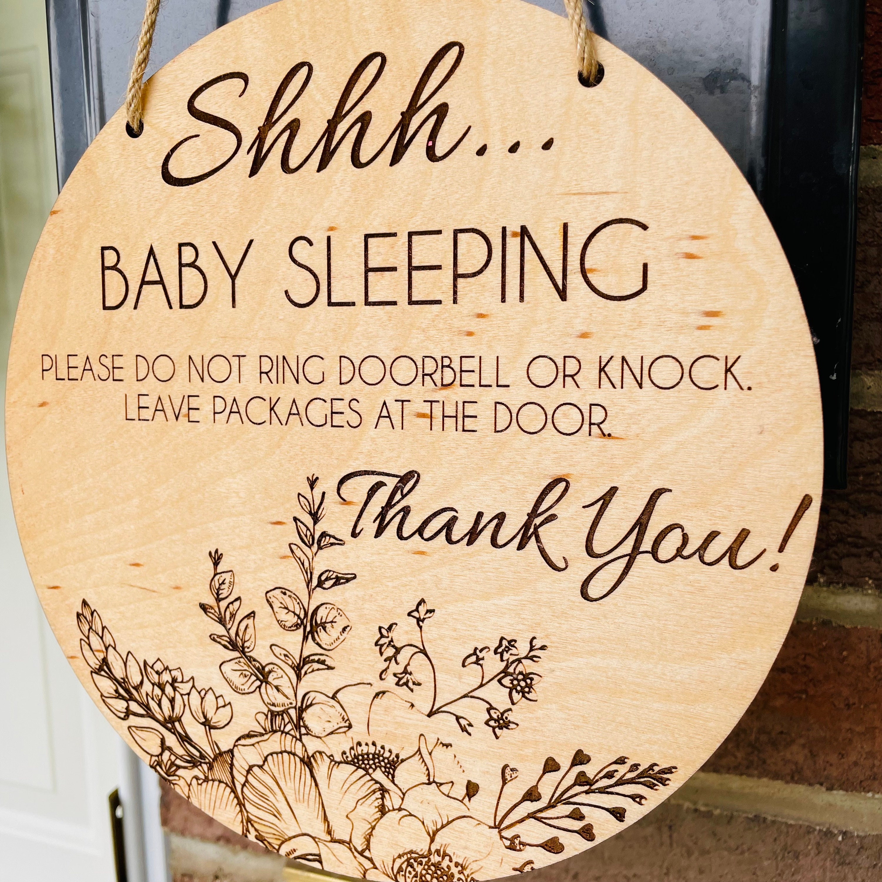 Shh Baby Sleeping... DIGITAL FILE - Etsy