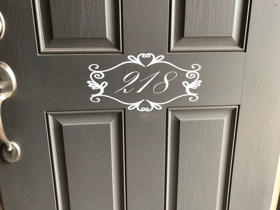 Custom Door Decal Address Numbers | Etsy