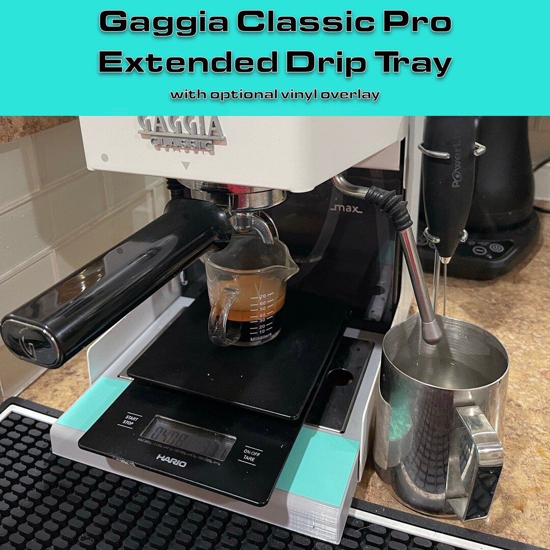 Low Profile Drip Tray for Gaggia Classic Pro With Optional Vinyl Overlay - Etsy