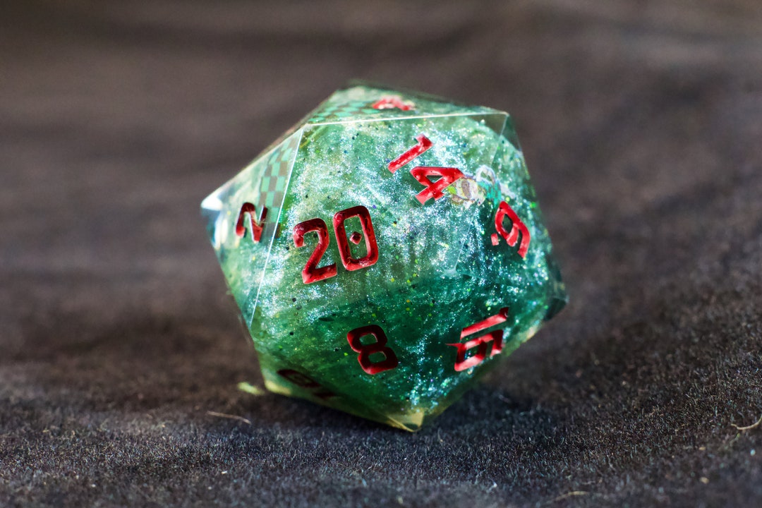 Demon Slayer - Handmade DND Dice Set | Resin D&D Dice | Sharp Edged ...