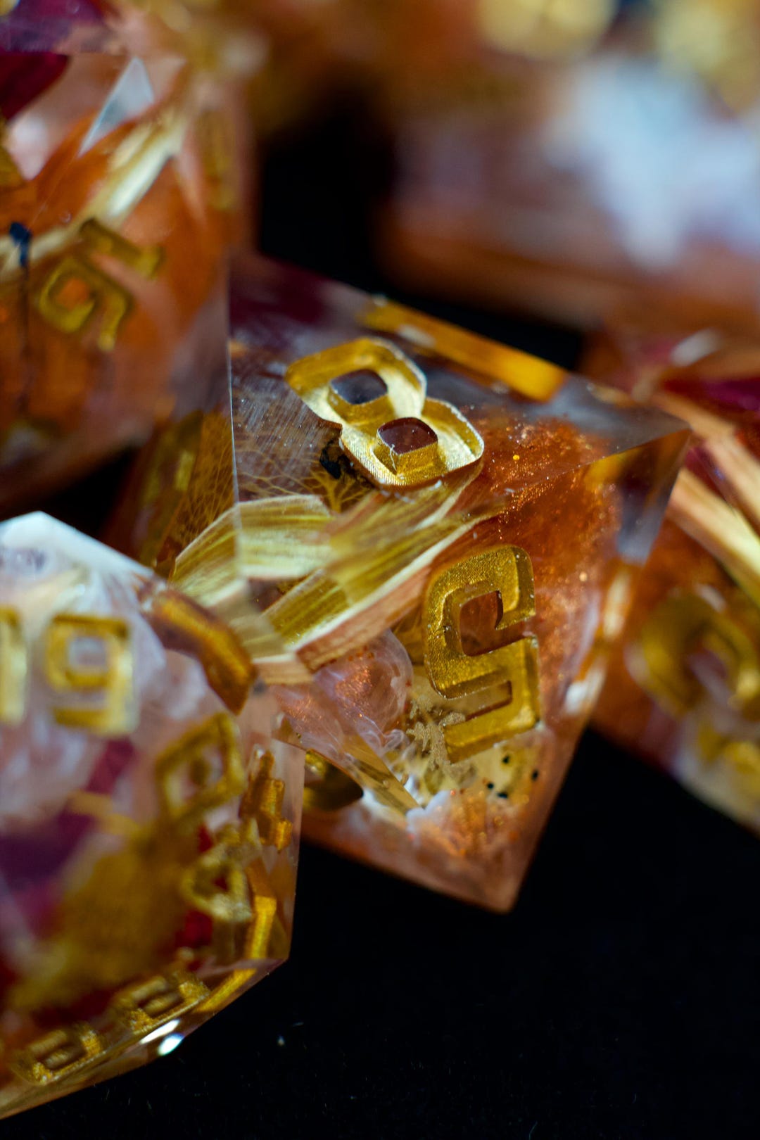 Haunted Garden - Handmade DND Dice Set | Resin D&D Dice | Sharp Edged ...