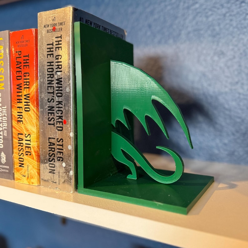 Dragon Bookend Pair | 3D Printed Bookend | DND Bookends | Dice Bookends ...