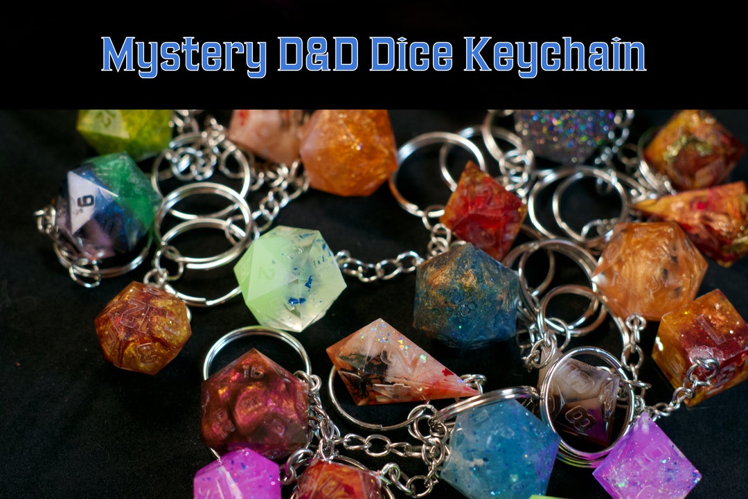 Mystery D&D Die Keychain - Etsy