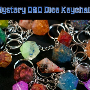 Mystery D&D Die Keychain - Etsy
