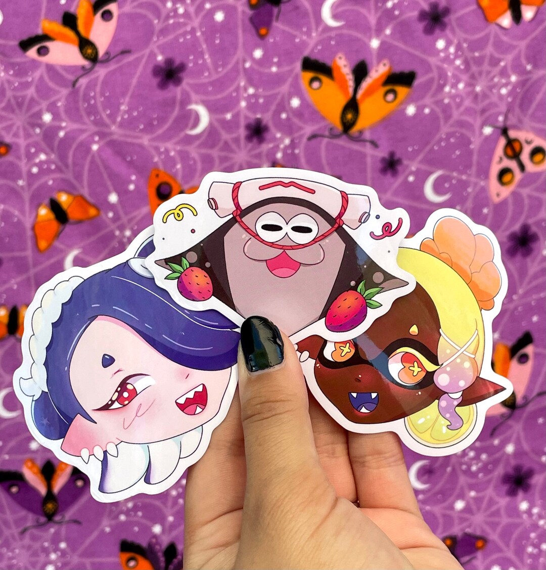 Deep Cut Trio Stickers - Frye, Big Man, Shiver, Splatoon 3 Inspired ...