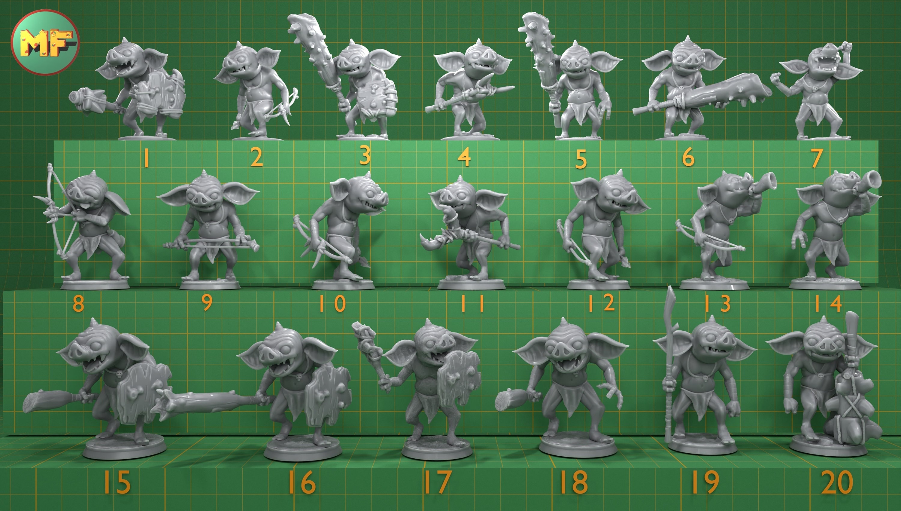 Custom Bokoblin Inspired Set 30mm (see Description) - Etsy