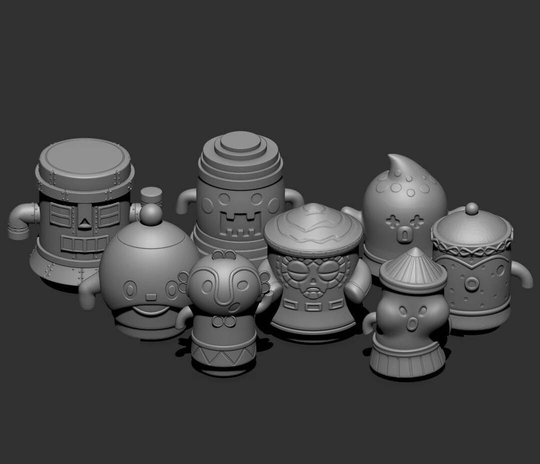 Gyroid Inspired Figurines 25mm (each) - Etsy