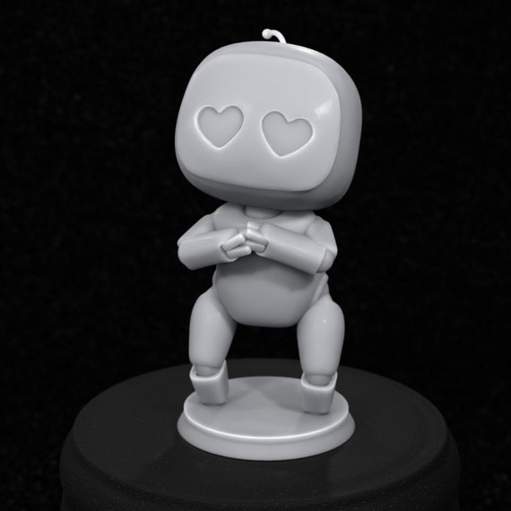 Astro Bot Inspired Figurine Heat Eyes Version 75mm - Etsy