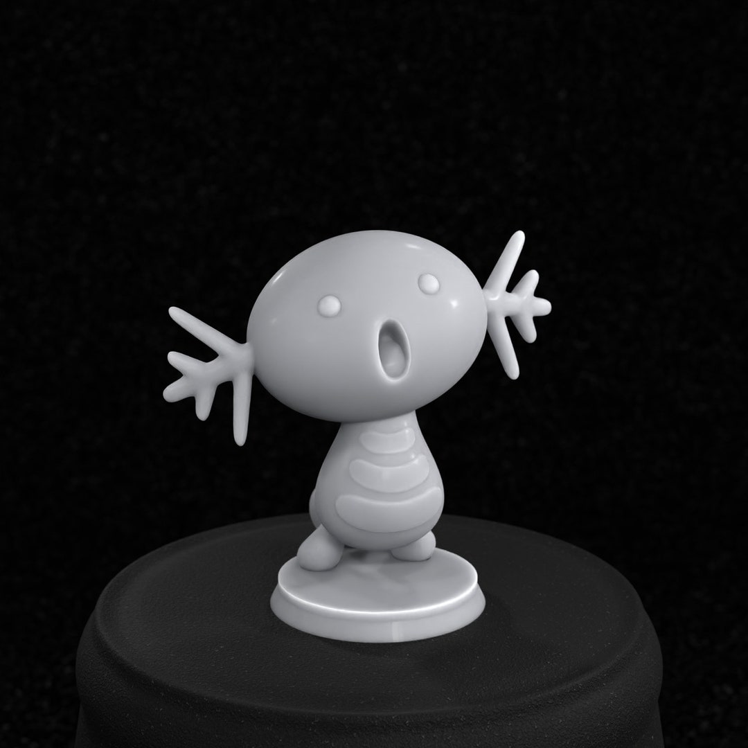 Wooper Inspired Figurine 30mm - Etsy