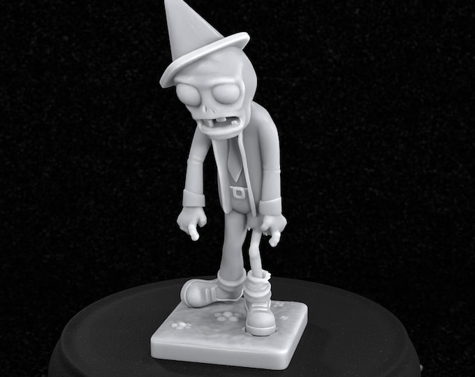 Modular Plants VS Zombies Inspired Zombie Cone Figurine 45mm - Etsy