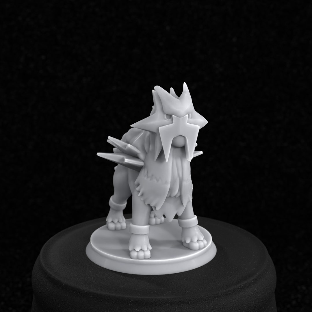Entei Inspired Figurine 35mm - Etsy