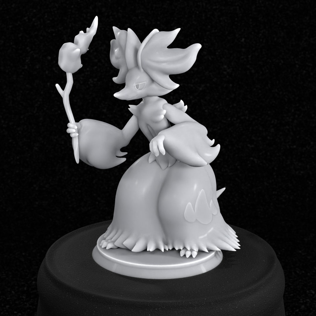 Delphox Inspired Figurine 50mm - Etsy