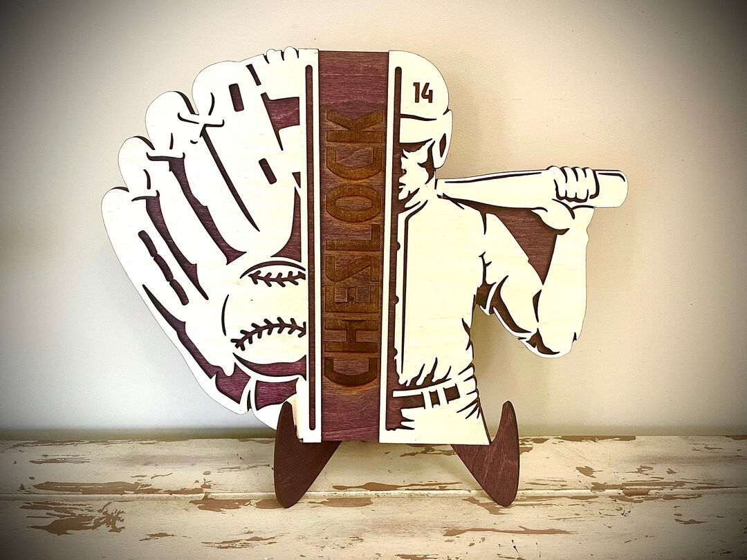 Personalized Custom Baseball Glove Sign / Plaque With Player Name and ...