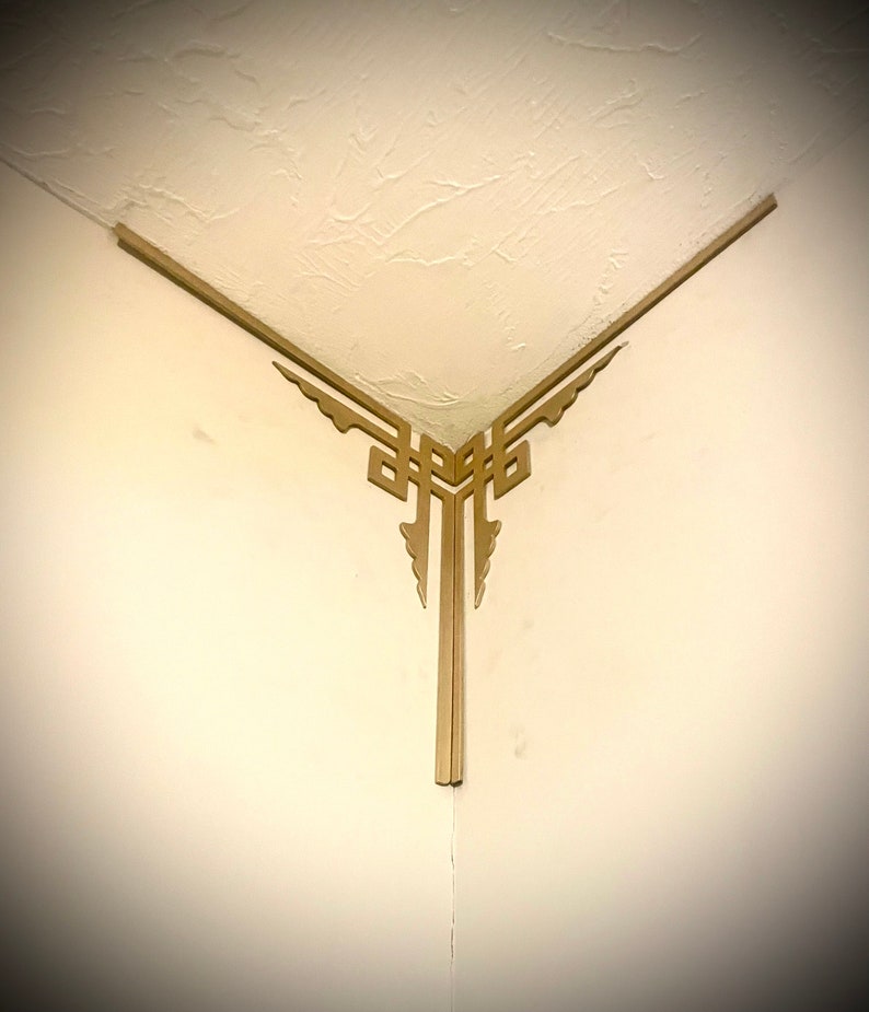 Frank Lloyd Wright-inspired Corner Accent Decoration (set of 2) FLW Set ...