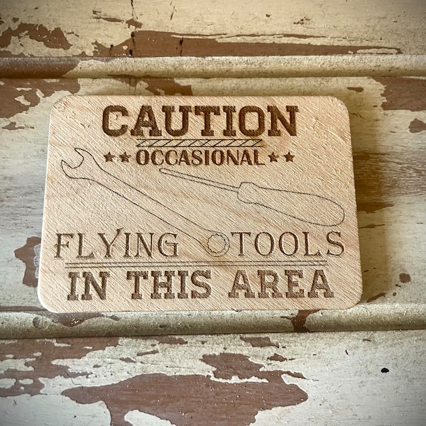 Caution Flying Tools - Etsy