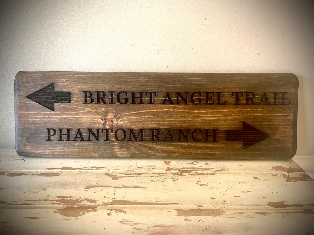 Trail Arrow Sign With Custom Locations. Works for Trails, Favorite ...