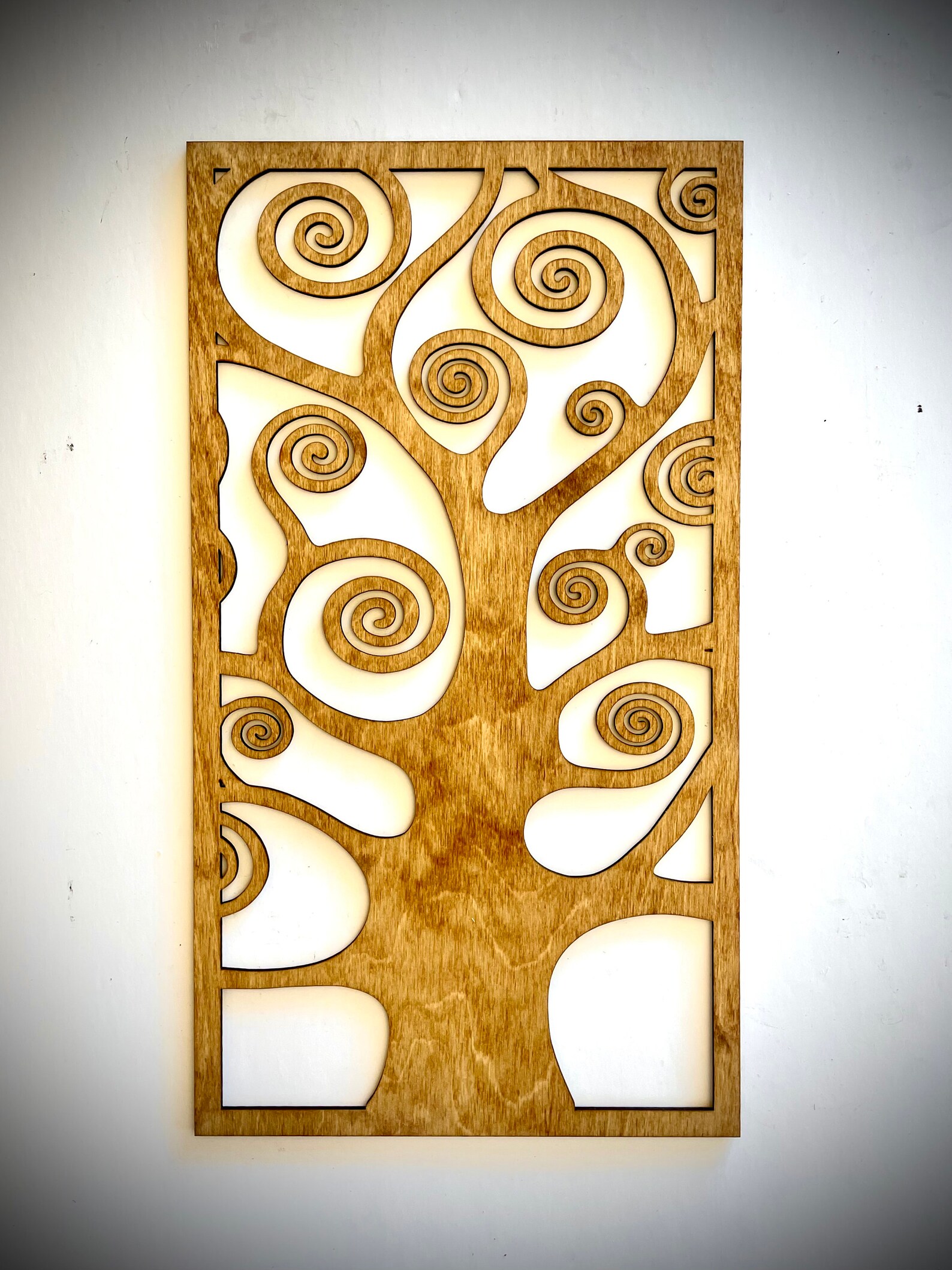 Tree of Life Swirls Wall Art, 3 Intricate Panels in Multiple Sizes and ...
