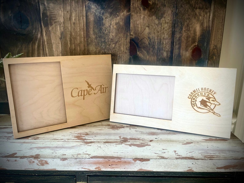 Custom Team or Corporate Logo 5x7 Photo Frame Available in Portrait or ...