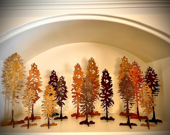 Tall Pines Tree Set - Etsy