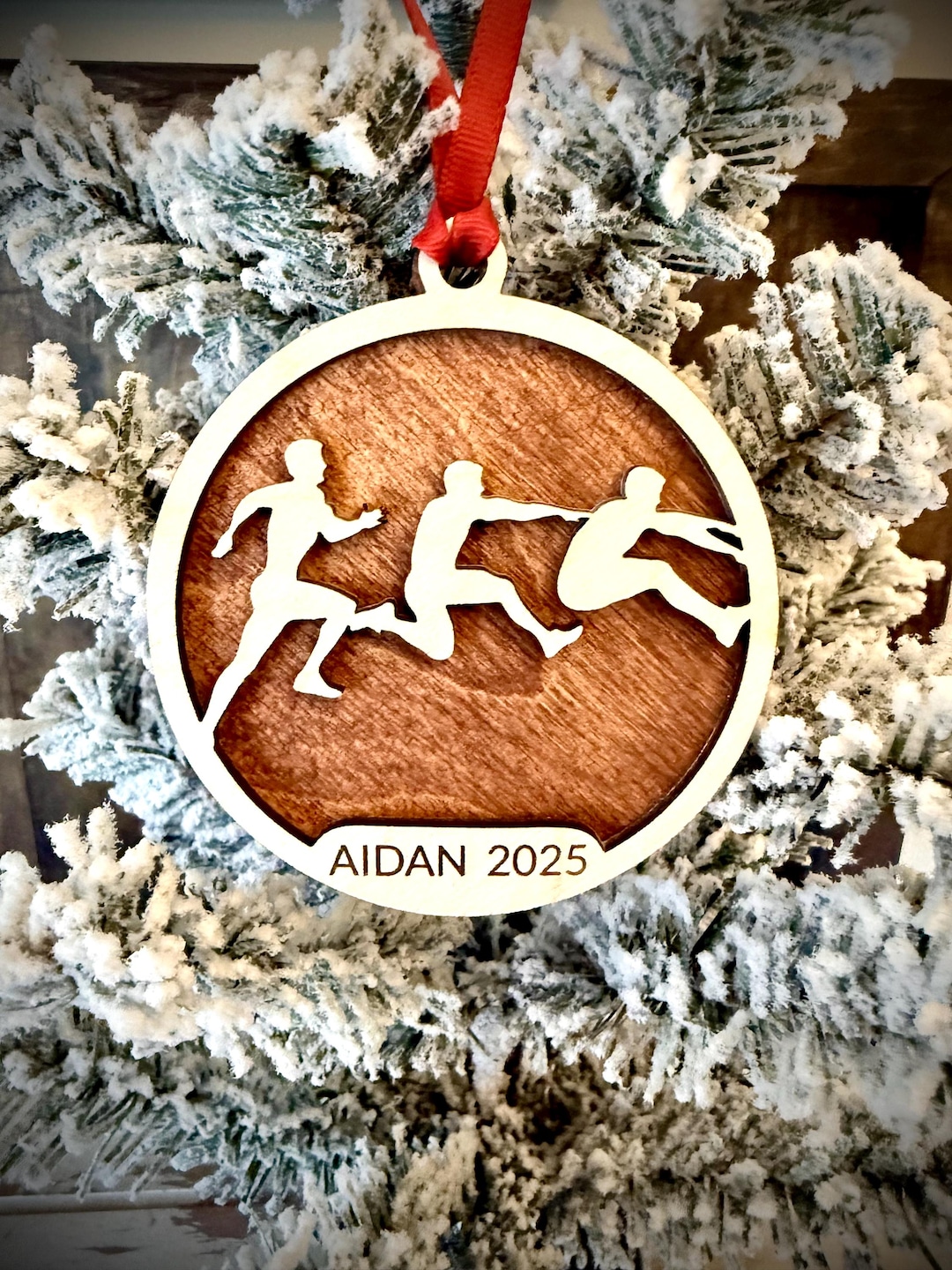 Track and Field Long Jump or Triple Jump 2-layer Personalized Laser Cut ...
