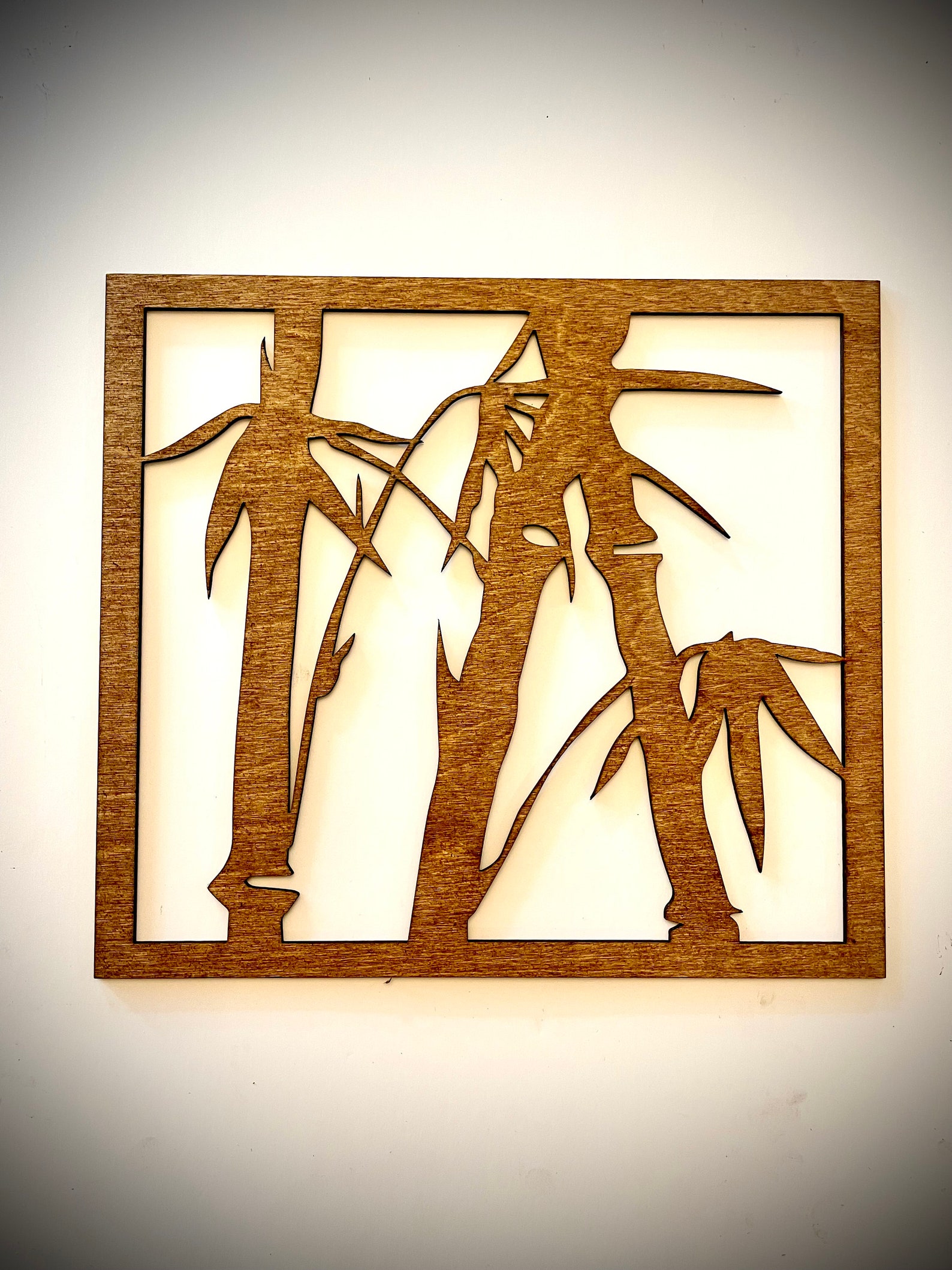 Boho Bamboo Wall Art, 3 Panel Available in Multiple Sizes and Finishes ...