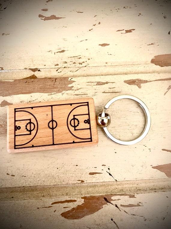 Basketball Court Keychain Basketball Gift Basketball team | Etsy