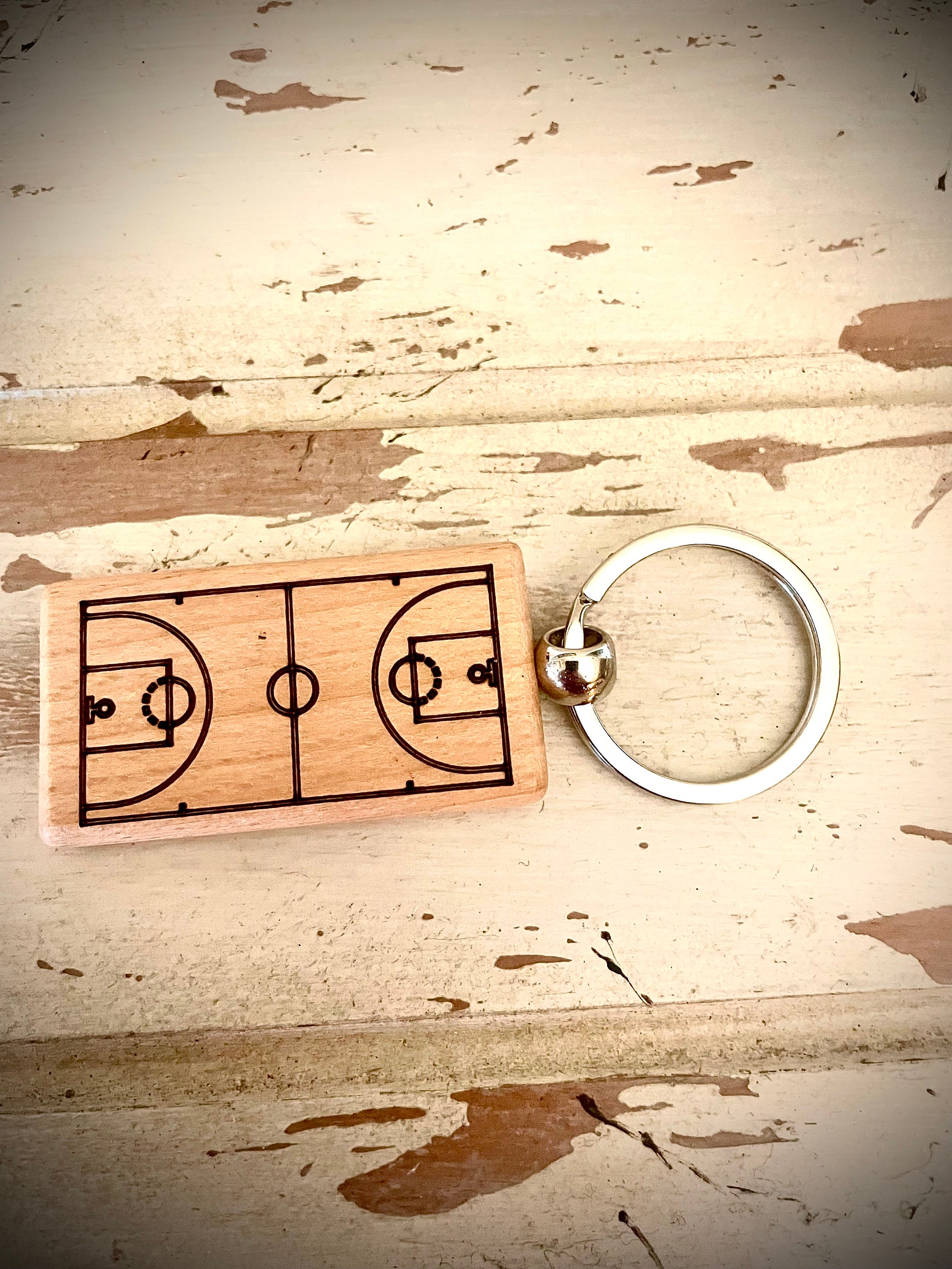 Basketball Court Keychain Basketball Senior Night Basketball - Etsy