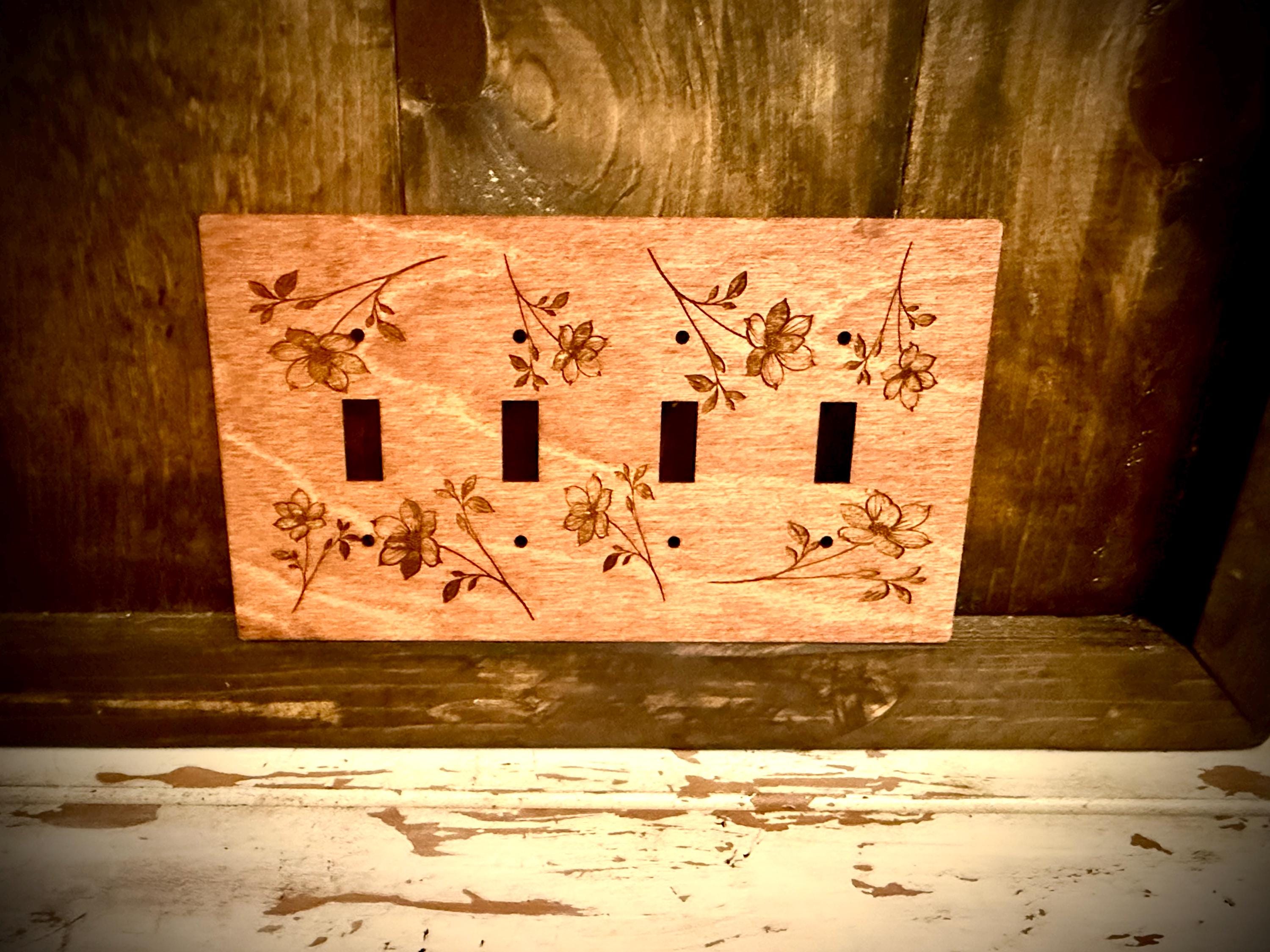 Dogwood Floral Light Switch, Outlet, and Decora Covers in Multiple ...