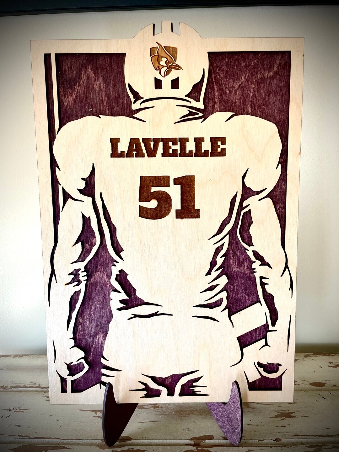 Personalized Custom Football Sign, Custom Plaque With Player Name and ...