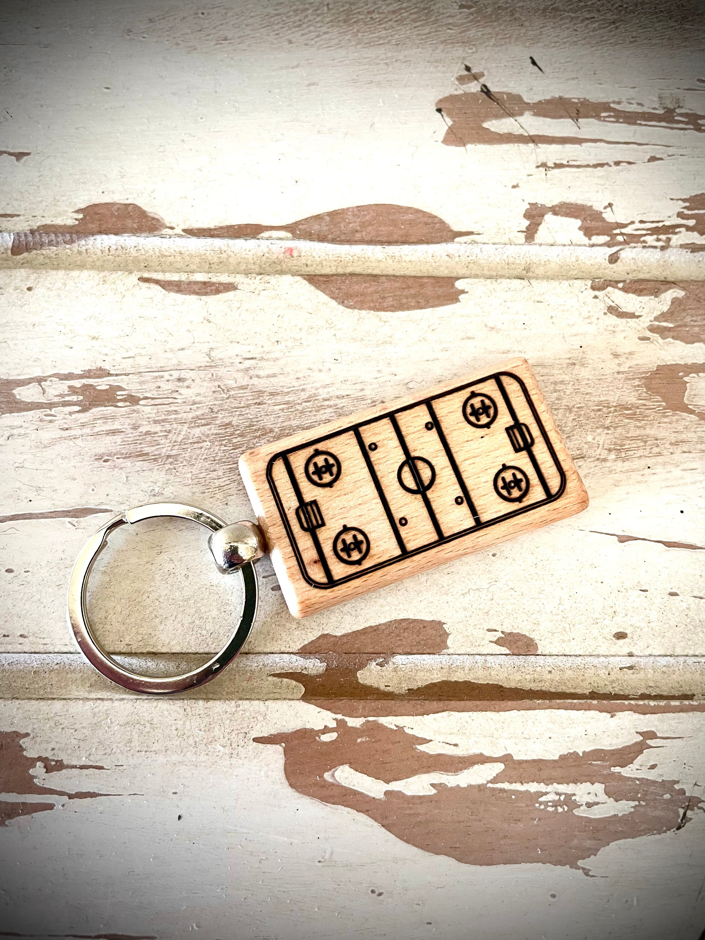 Hockey Rink Keychain; Hockey Gift, Hockey Senior Night, Hockey Team ...