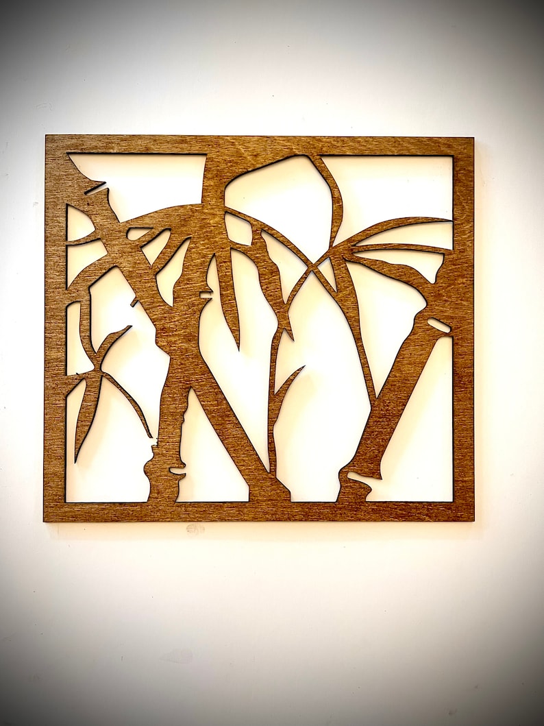 Boho Bamboo Wall Art, 3 Panel Available in Multiple Sizes and Finishes ...