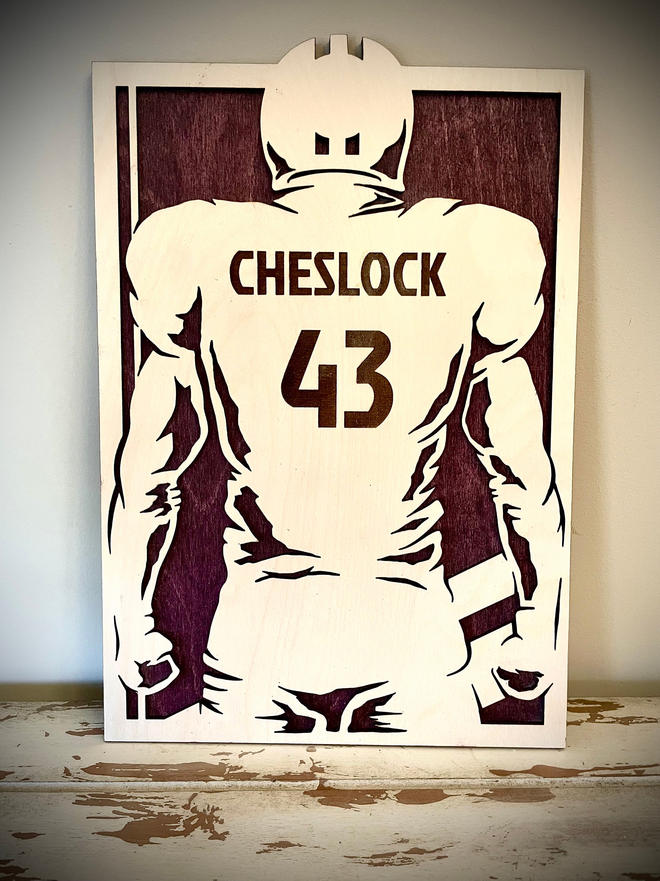 Personalized Custom Football Sign Custom Plaque With Player - Etsy