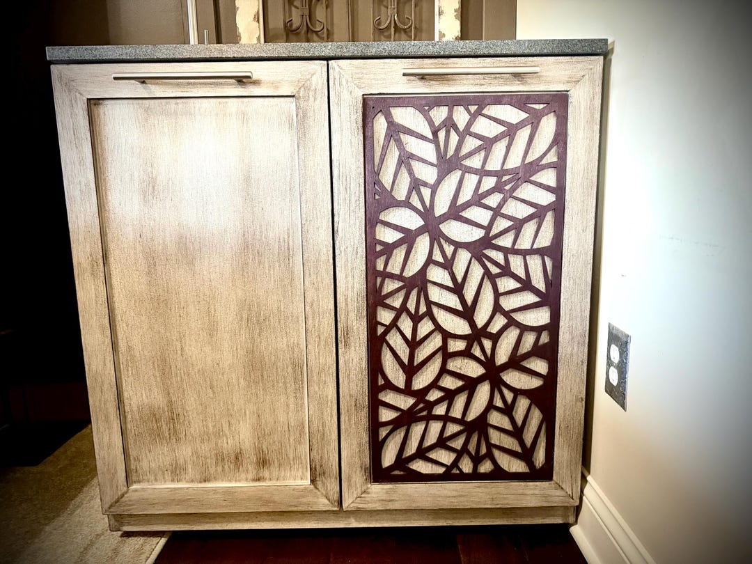 Kitchen & Bathroom Cabinet Facings Leaf Pattern A Custom Sized Panels ...