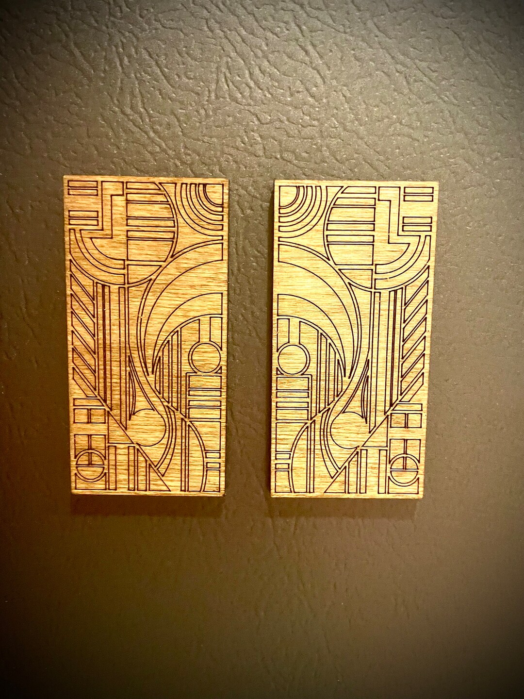 Boho Modern Frank Lloyd Wright-inspired Art Deco Geometry Wood ...