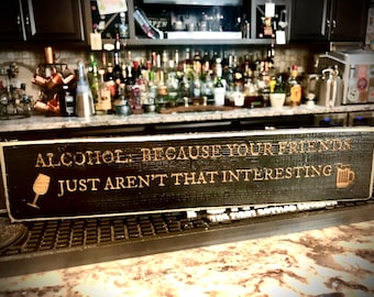 Funny Bar Sign I Love You to the Liquor Store and Back - Etsy