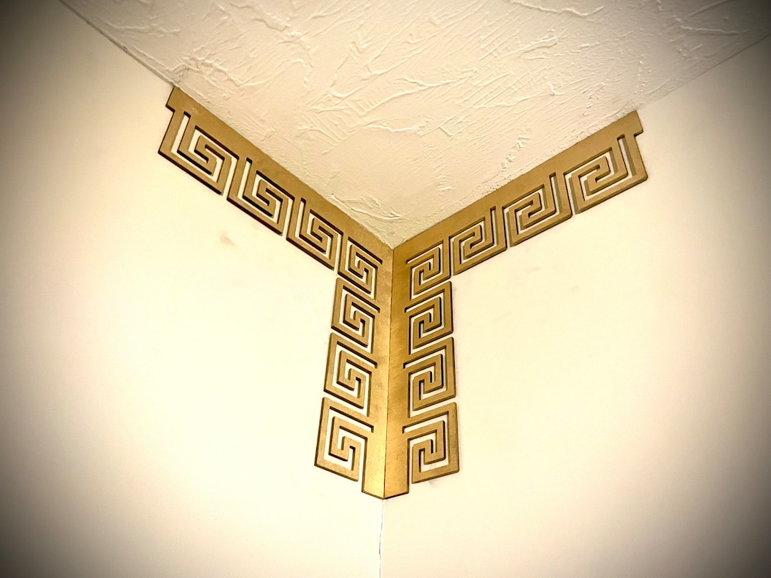 Greek Key Medium Pattern Inside Corner Accent/trim Corner Decoration ...