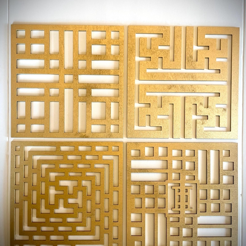 Wood Squares Wall Art - Etsy