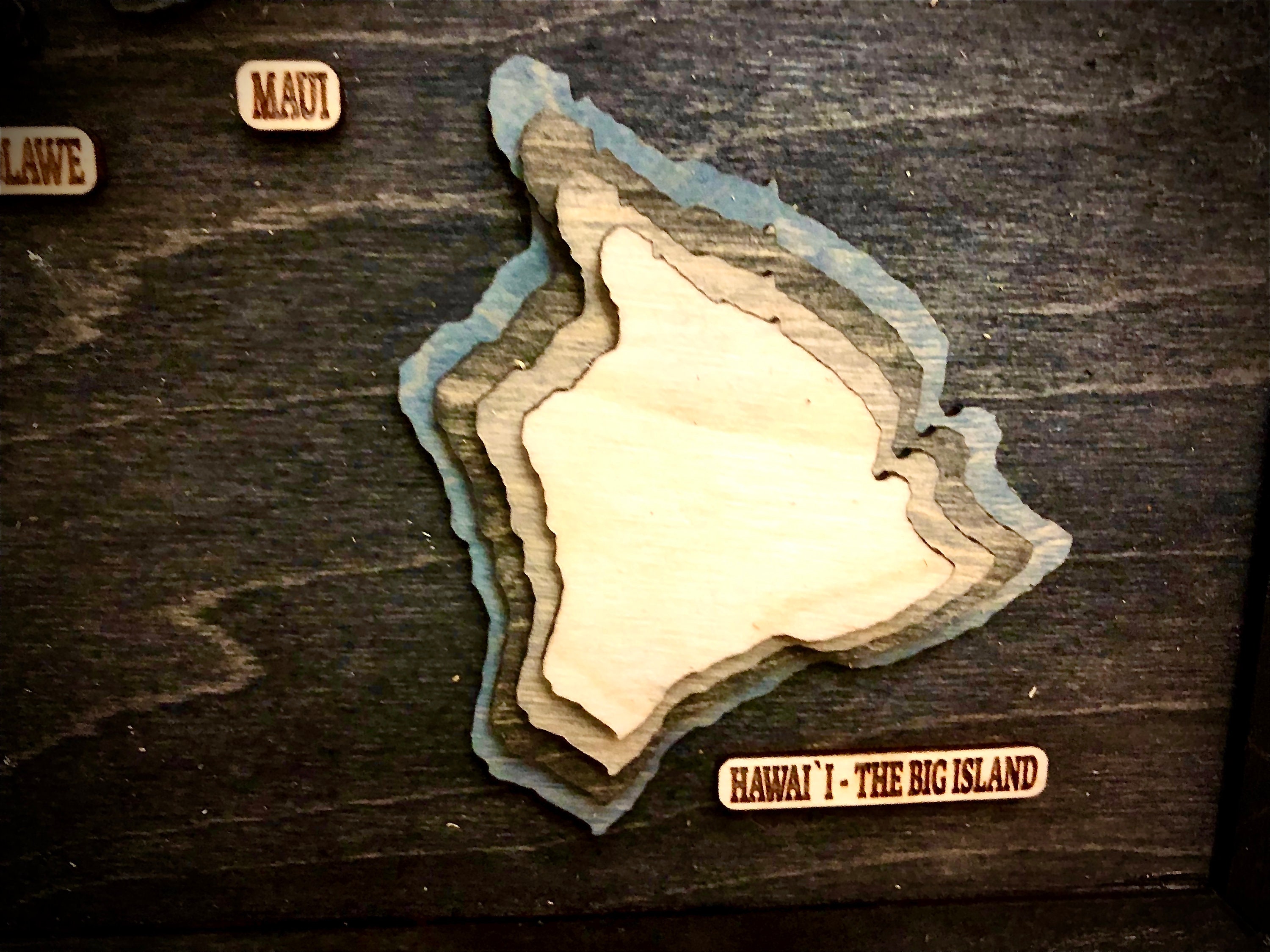 Hawaii Stacked State Wood 3D Table Art / Wall Art Multi-color - Etsy