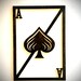 4 Aces Wood Playing Cards 4 Panel Wall Art Available in 13 Finishes ...