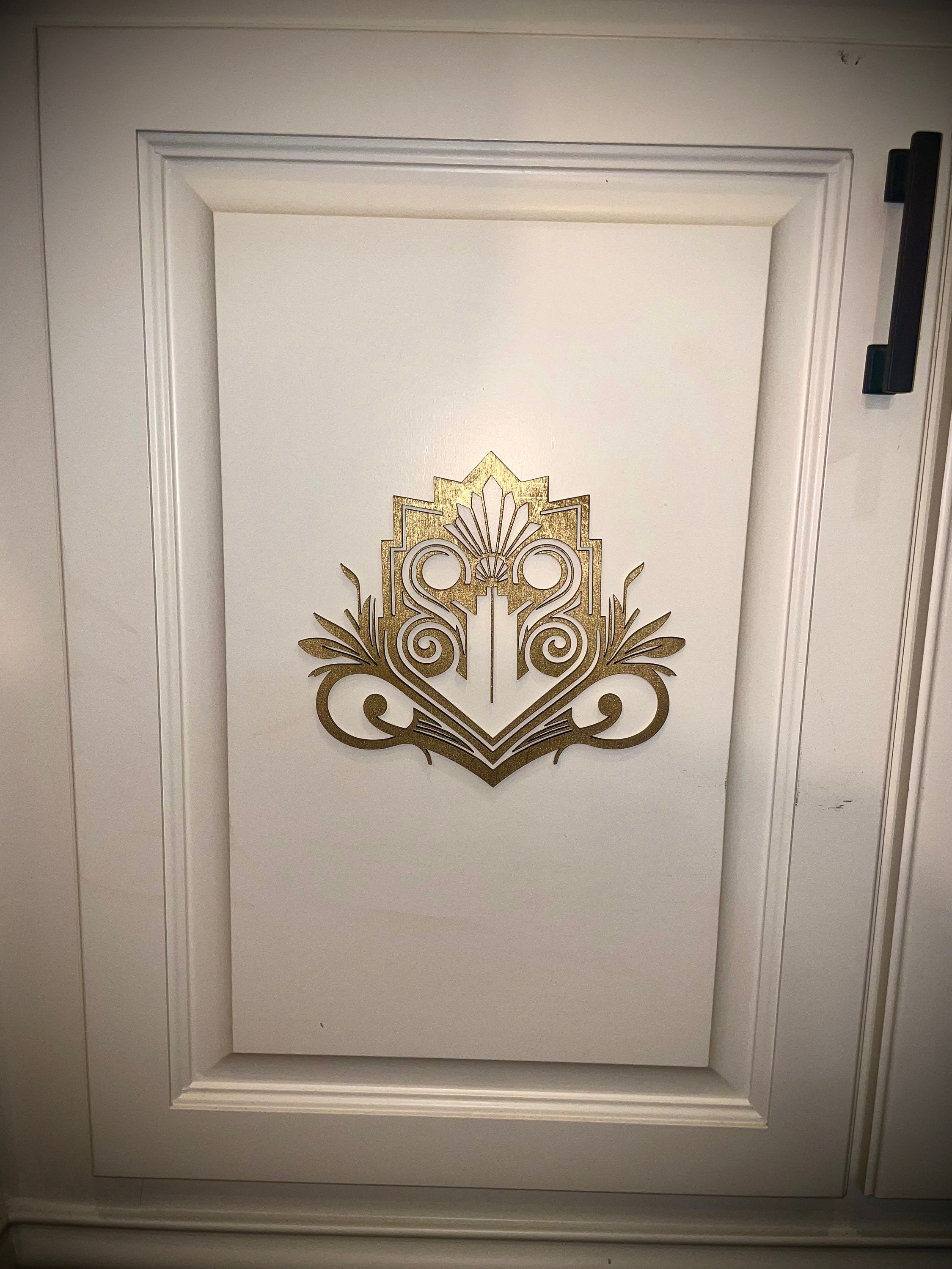 Boho Modern Art Deco Wood Door, Cabinet, or Furniture Embellishment ...