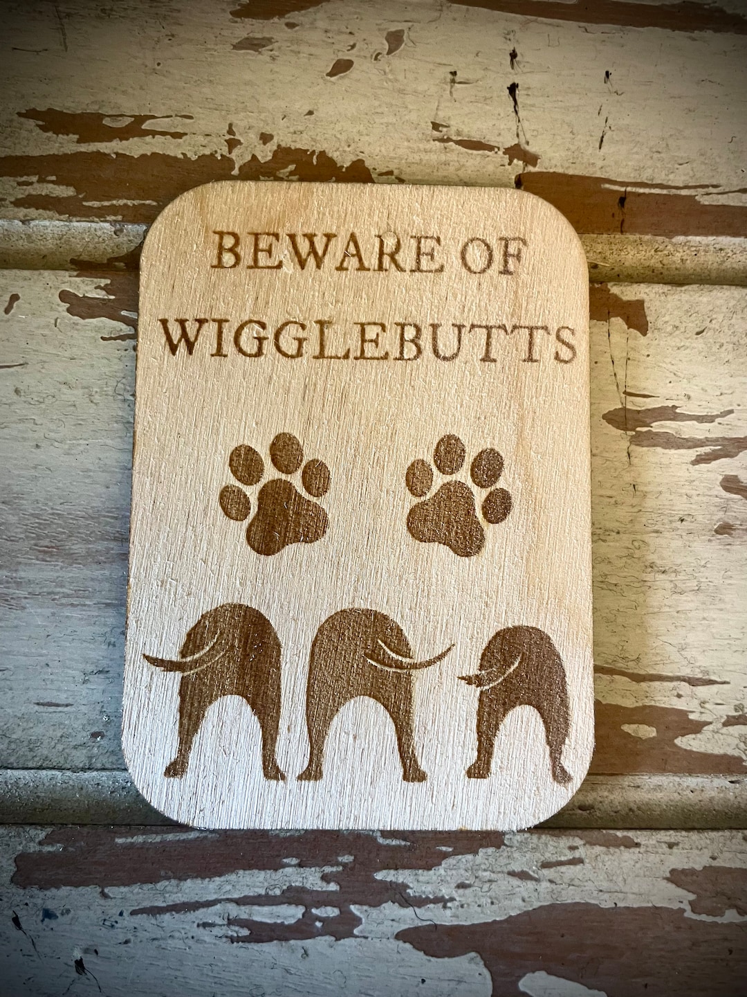 Funny Dog Magnet -beware of Wigglebutts. - Etsy