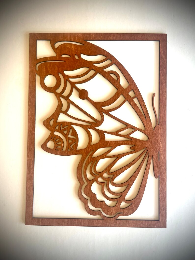 Butterflies Wood Wall Art, 3 Panel in Multiple Sizes and Finishes ...