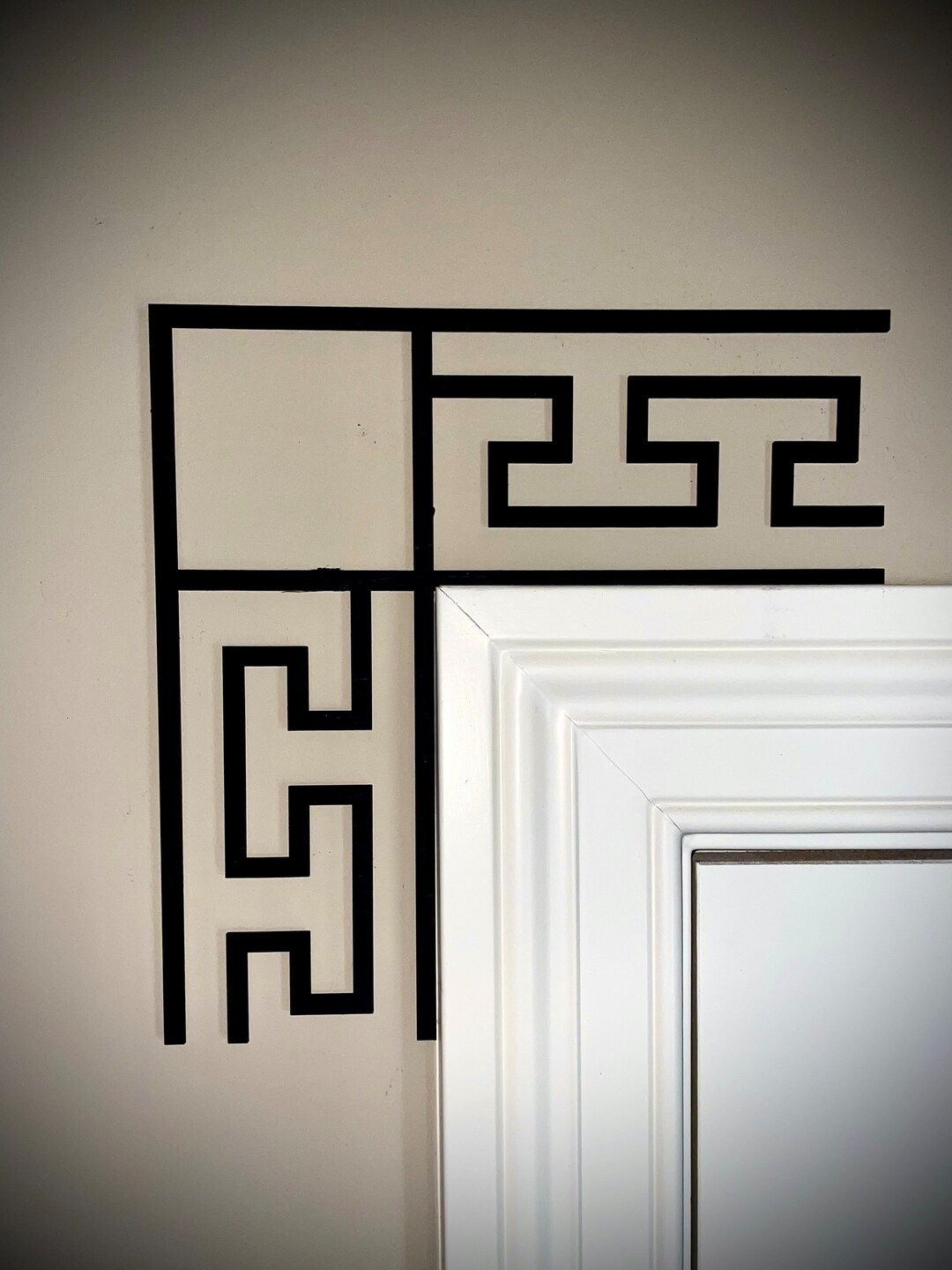 Greek Key Large Pattern Window and Door Corner Accent / Trim Corner ...