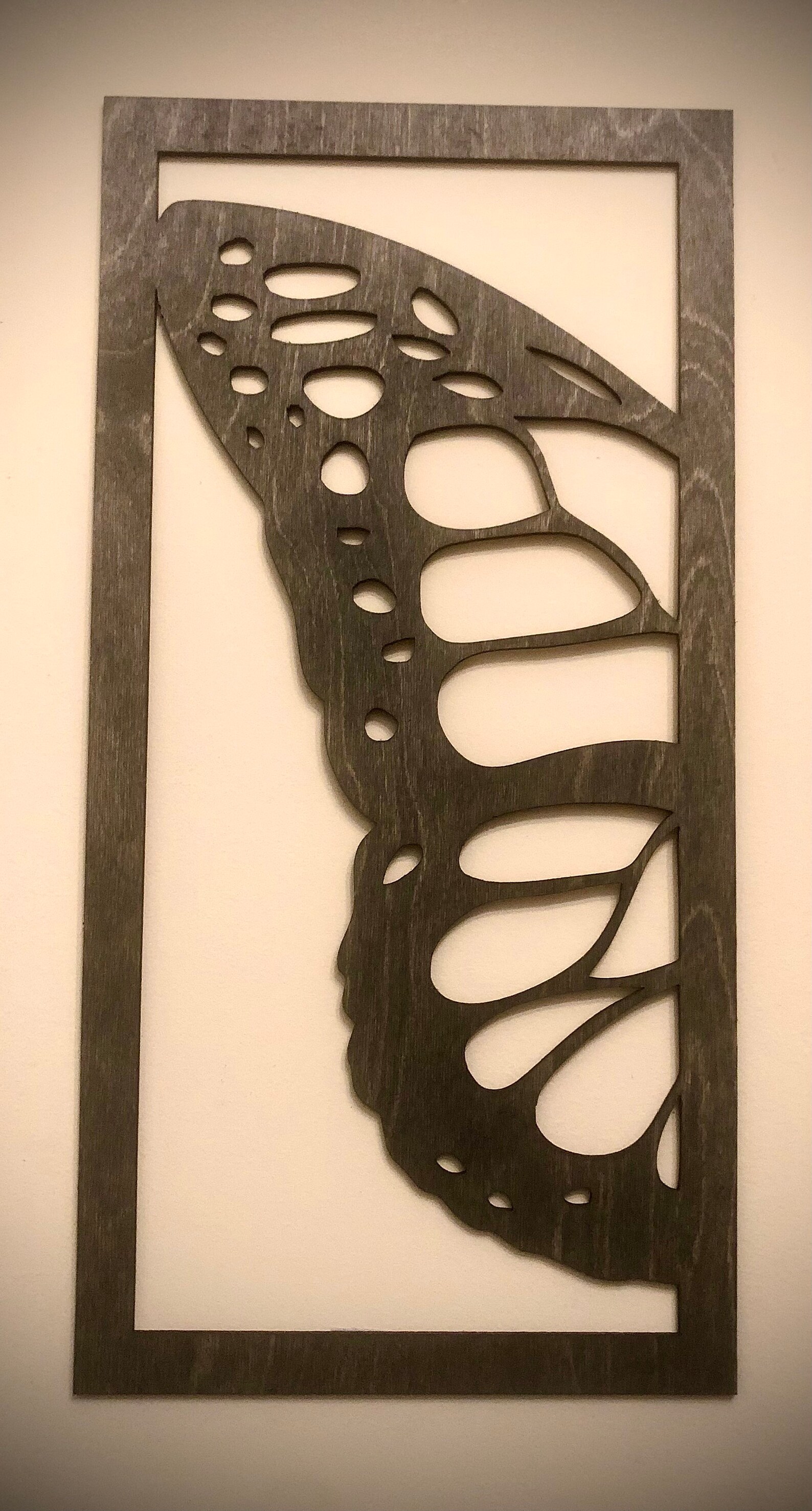 Butterfly Wood Wall Art 3 Panel in Natural or 12 Other - Etsy