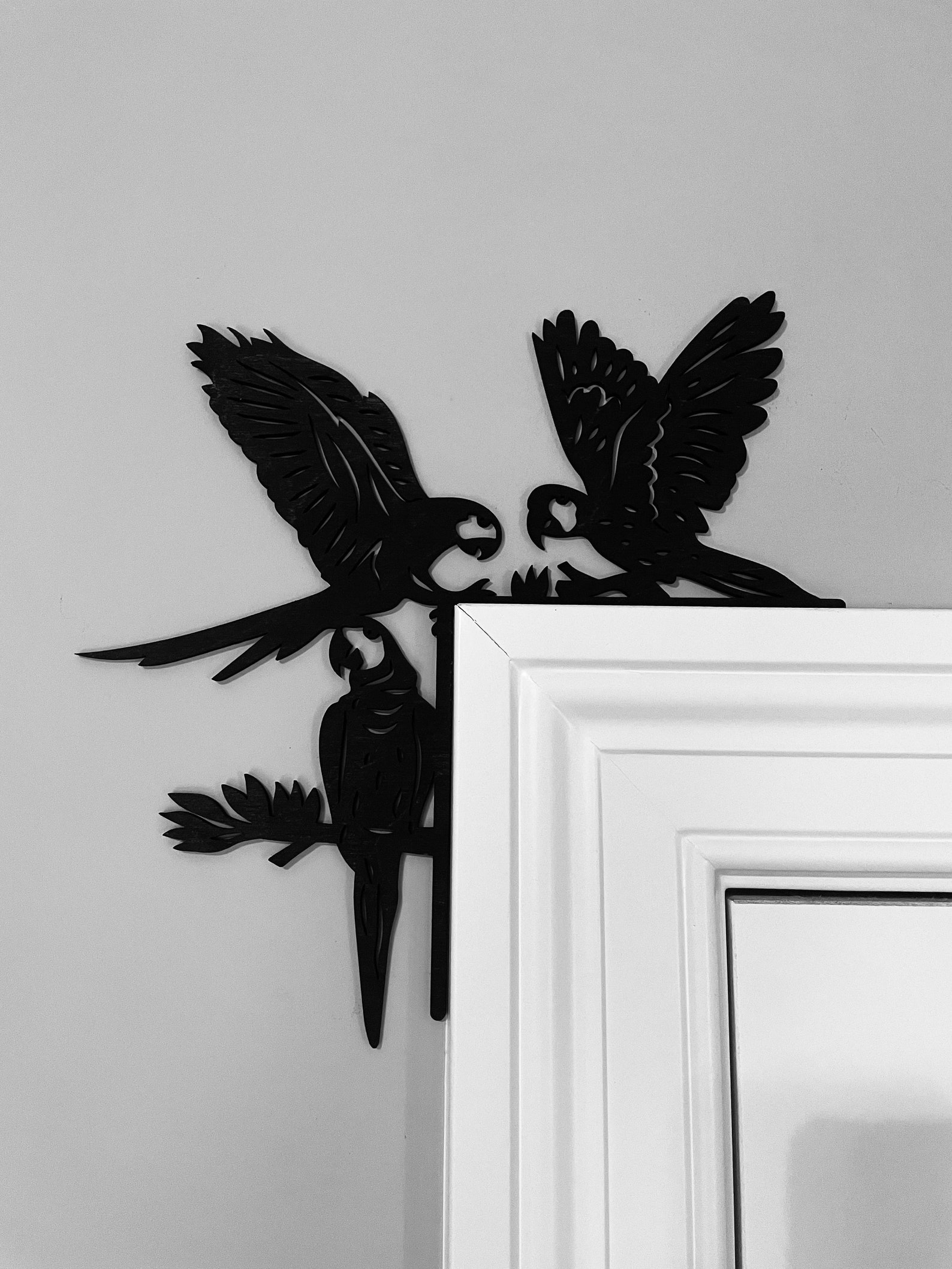 Parrots Window and Door Corner Accent / Trim Decoration (set of 2 ...