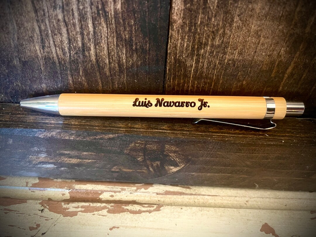 Custom Engraved Wood Writing Pen, Personalized Pen Available in Bulk ...