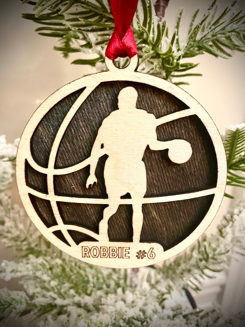 Basketball Player 2-layer Personalized Laser Cut Wood - Etsy