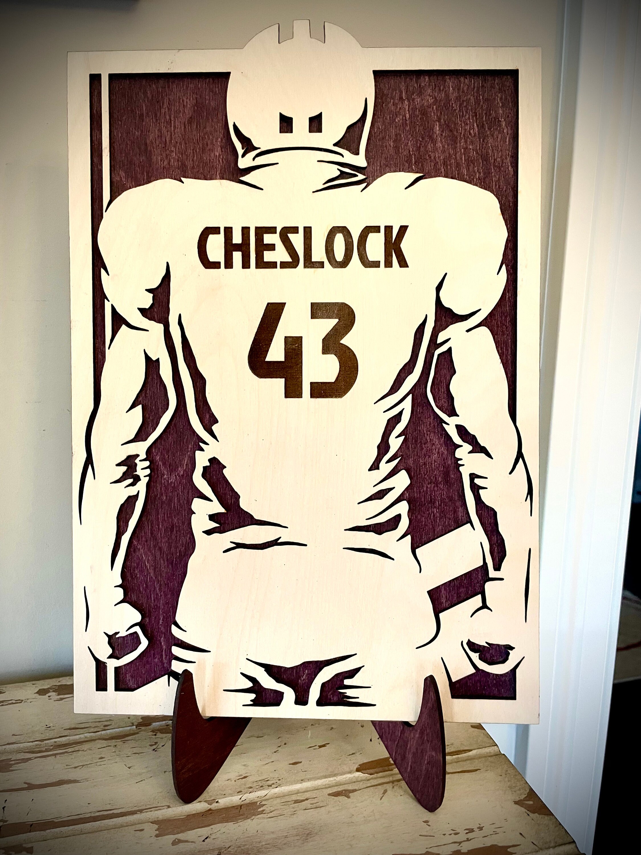 Personalized Custom Football Sign Custom Plaque With Player - Etsy